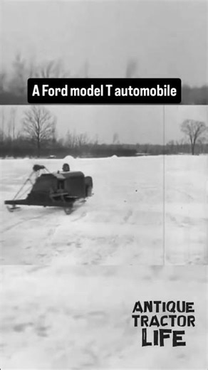 A Rare Sight - COOL Modification 1916 Ford Model T Ski Mobile -