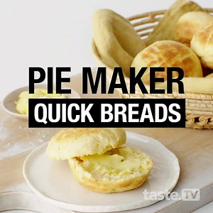 22K views · 280 reactions | Perfect for camping! Get the recipe here >>> https://www.taste.com.au/recipes/quick-pie-maker-bread-rolls-recipe/gl8epofj | Taste.com.au | Facebook