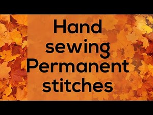 Easy Hand Sewing | Permanent stitches | Beginners guide | Tailoring | Best Fashion Designing class