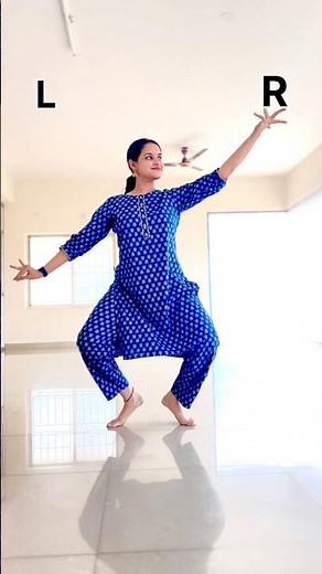 Learn Bharatanatyam with grace | Swami Pardesh slow dance tutorial ✨0.5x speed [Mirrored]