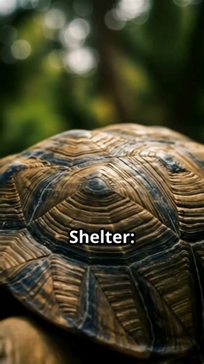 Tortoise Fact #2 A tortoise's shell is part of its body. It's made of bone and is actually connected to their spine and ribs - it's not something they can ever leave! | Jungle Drum Tales