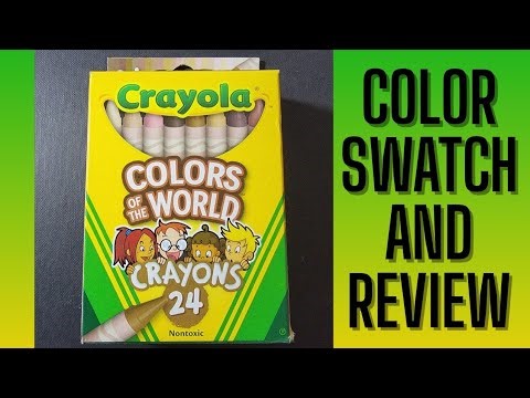 Crayola Colors of the World | color swatch and review