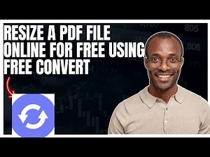 How to resize a pdf file online for free using free convert