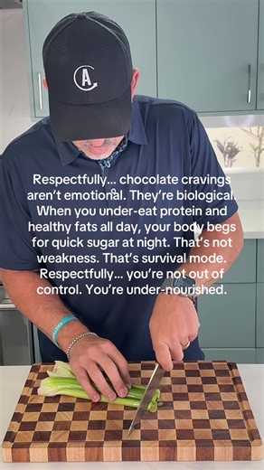 Respectfully, those cravings are coming from somewhere. You don’t eat good all day and still crave bad food. #Cravings #Chocolate #LoseControl #TheApproach.