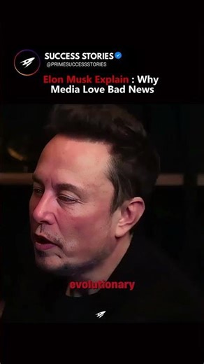 Elon Musk Explain Why Media Love Bad News #elonmusk #motivation #mindset