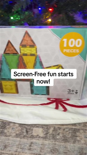 Perfect for screen free play! #magnetictiles #screenfreeplay #screenfreekids #screenfreeactivities #tiktokshopblackfriday