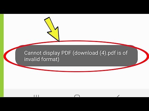 Fix Cannot display PDF || pdf is of invalid format Problem Solved