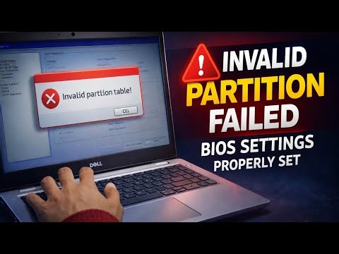 Invalid Partition Table - Dell E7440 Laptop || dell latitude e7440 invalid partition table