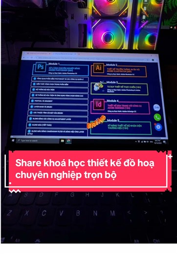 Share khoá học thiết kế đồ hoạ chuyên nghiệp trọn bộ với Photoshop, Illustrator, Indesgn, AfterEffects, Premiere, CorelDraw #thietkedohoa #hocthietkedohoa #pts #illustrator #premiere