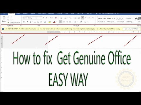 How to fix (Get Genuine Office 2016/2019) EASY WAY
