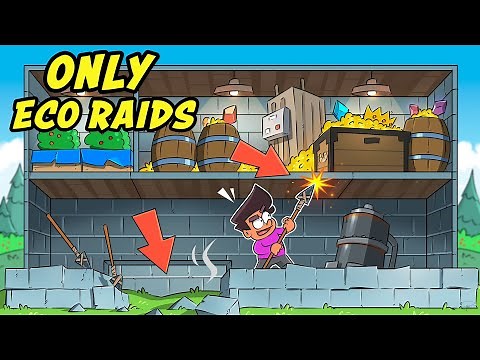 How far can I get ONLY ECO RAIDING for 24 hours in Rust?