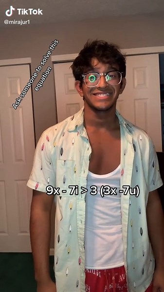 Math Equation Solver: 9x-7i > 3(3x-7u)