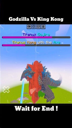 Godzilla VS King Kong 🔥💪🏻 #fight #minecraftmod #mods
