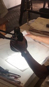 The making of the Design and its Perforation are two of the primal steps of the long and delicate process of Madeira Embroidery. • Design Before reaching the end consumer , every item of Madeira Embroidery has its own history. It all begins with inspiration or the designer who traditionally elaborates his drawings on wax paper. • Perforation The design os later passed on to the perforator, who will perforate the wax paper along the lines which outlines the drawing. #bordal #madeiraembroidery #ro