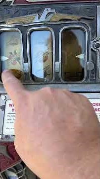 Mills 3 reel casino slot machine 1930s Silent FOK with jackpot, mint vendors and fortune reels