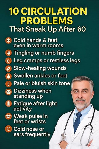 🩸 10 Circulation Problems That Sneak Up After 60 | Hidden Blood Flow Warning Signs
