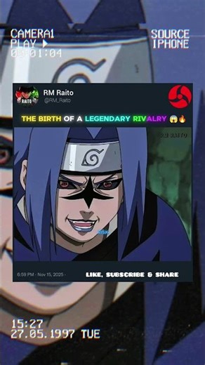 LEGENDARY RIVALRY OF NARUTO & SASUKE 😤 ☠️