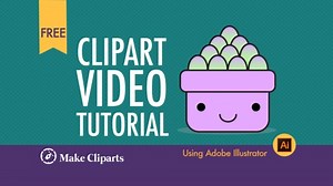 Adobe Illustrator Clipart Video Tutorial - Succulent