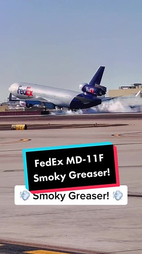 Satisfying FedEx MD-11F Landing in Phoenix, Arizona