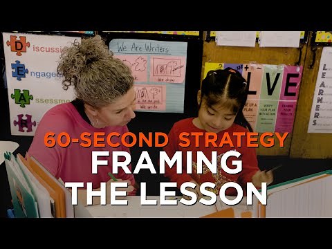 60-Second Strategy: Framing the Lesson