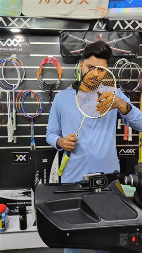 BNN Sports on Instagram: "Badminton Racket 4knot Re String Now with Digital String Machine #badminton #racket #badmintonlovers"