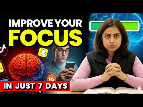 5 Steps to Improve Your Focus in 7 Days🔥 | Remember Anything you Read