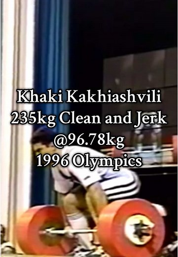 Kakhi Kakhiashvili's Historic 235kg Clean & Jerk Lift