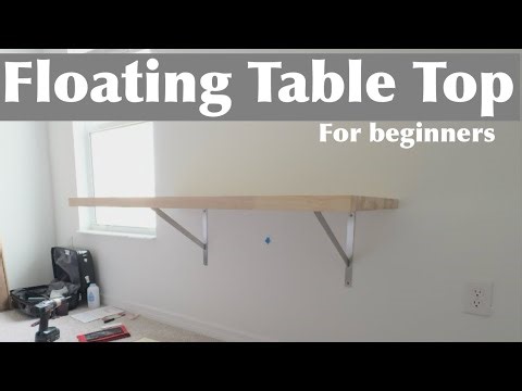 How to install a Floating Table Top