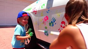 46K views · 654 reactions | Funny kids and colorful painting on mom's car! #car #kids #funny #childrens #vladcrazyshow #fun #forkids #cool | Vlad and Niki | Facebook