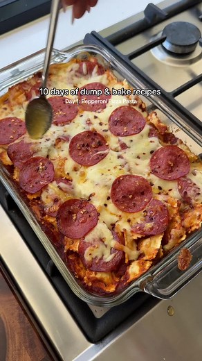 Pepperoni Pizza Pasta: Easy Dump & Bake Recipe