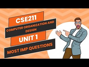 Computer Organization and Design | CSE211 | Unit 1 | Most Important MCQs