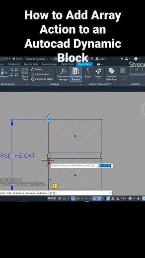 How to Add Array Action to an Autocad Dynamic Block