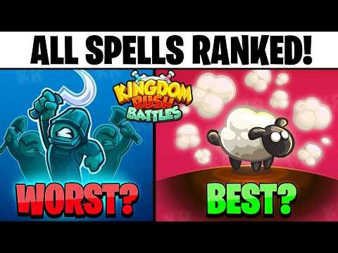 Ranking All SPELLS In Kingdom Rush Battles