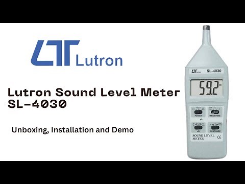 LUTRON SL 4030 Sound Level Meter / SL 4030 LUTRON Installation and Demo/ LUTRON SL 4030