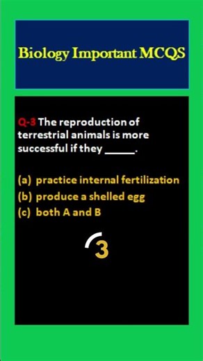 Reproduction || MCQS -3