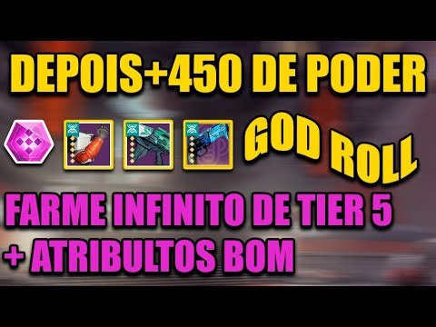 Como pegar Tier 5 INFINITO no Destiny 2 Power 450