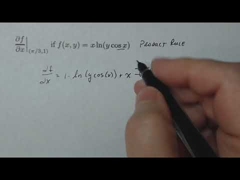 Calculus 3: Calculating a Partial Derivative at a Point