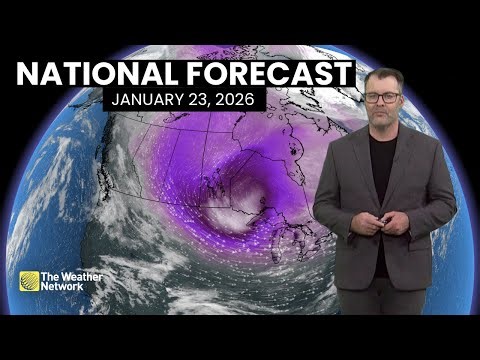 Canada's National Forecast - January 23, 2026 | #WeatherAM