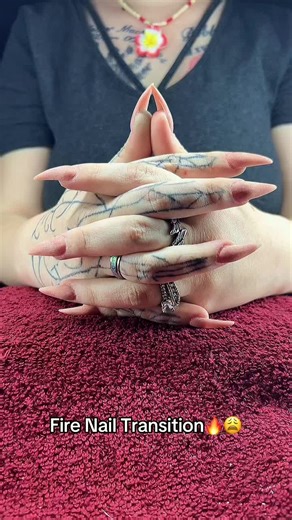 Stunning Fire Nail Transition Tutorial