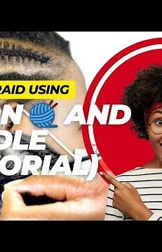 STITCH BRAID USING YARN 🧶 AND NEEDLE ( Video Tutorial )