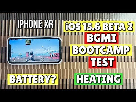 iPhone XR iOS 15.6 Beta 2 BGMI Bootcamp Test🔥|Battery,Heating?|Framedrops?