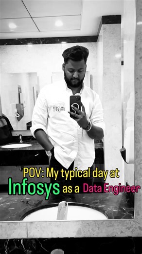 A Day in Life at Infosys 💻 | Software Engineer Routine #shorts