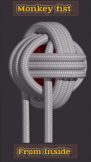 How to Tie a Monkey Fist Knot | Step-by-Step Tutorial for Beginners📄 video.#MonkeyFistKnot