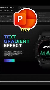 GRADIENT PowerPoint Text EFFECT 🔥 #powerpoint #tutorial #microsoftambassador