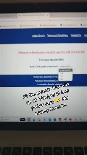 I don't know what parent WAS NOT awake at midnight lol to do this application 😅 Now we wait 🙏 #fyp #parentsontiktok #schoolapplication