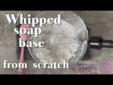 DIY - How to make WHIPPED SOAP BASE from scratch