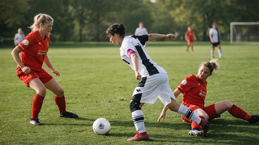 Haar dribbel liet twee verdedigers hulpeloos achter
