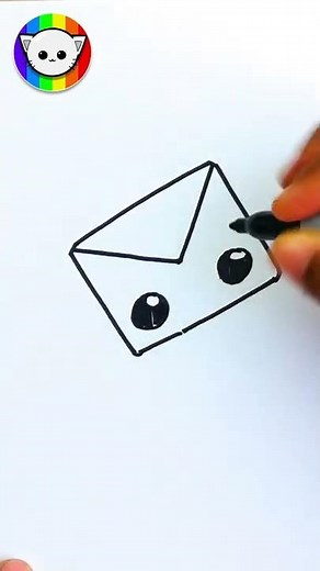 How to Draw a Cute Envelope | Easy Drawings