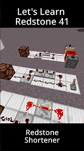Redstone Shortener | Let's Learn Redstone 41 | Minecraft Bedrock Redstone Tutorial