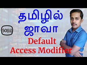 Java in Tamil - Default Access Modifier - Encapsulation - Java Training in Chennai - Payilagam